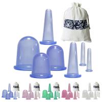 China Low MOQ Anti Cellulite Therapy Facial Cupping Set Tool for Face Food-graded Silicone for sale