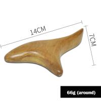China Face Neck Back Shoulder Waist Buttock Handle-Held Fragrant Gua Sha Wood Body Massage Tool for sale