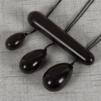 China Natural Quartz Crystal Nephrite Jade Yoni Egg Set for Women Class I Vaginal Massage 4Pcs for sale