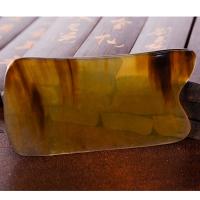 China Horn Guasha Body Scraping Plate Massage Board with Certification and Real Material for sale