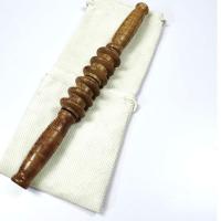 China 6/9/12/15 Wheels Wooden Massage Roller for Belly Fat Reduction and Lymphatic Drainage for sale