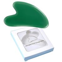 China Anti Wrinkle Natural Stone Jade Amethyst Gua Sha Face Massage Scrapping Board Purple for sale
