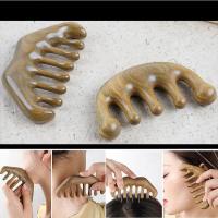 China Wooden Wide Teeth Comb Head Meridian Massage Instrument for Anti Static Hairdressing for sale