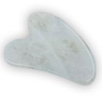 China Customized Logo Natural Xiuyan Green Jade Gua Sha Massager Kit for Face Skin Revitalizer for sale