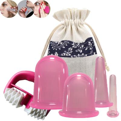 China Silicone Cups and Manual Suction Roller for Anti Cellulite Massage Therapy for sale