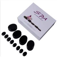 China 16pcs Portable Spa Hot Stone Massage Stones Set Feature 2 Deep Relaxation of Muscles for sale