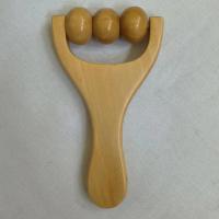 China Maderotherapy Wooden Massage Roller for Body Muscles and Neck Handheld Wood Therapy Roller for sale