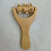 China Maderotherapy Wooden Massage Roller for Body Muscles and Neck Handheld Wood Therapy Roller for sale