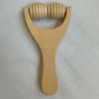 China Maderotherapy Wooden Massage Roller for Body Muscles and Neck Handheld Wood Therapy Roller for sale