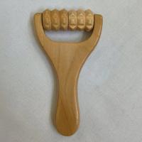 China Maderotherapy Wooden Massage Roller for Body Muscles and Neck Handheld Wood Therapy Roller for sale