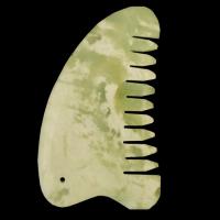 China Jade Stone Hair Crystal Comb Gua Sha Massage Tool for Multi-Function Beauty Equipment for sale