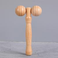China Logo Engrave Wooden Face Roller for Face Wood Therapy Natural Wood Customized Service for sale