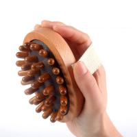 China Health Care Wooden Airbag Massage Brush Comb for Solid Wood Cushion Head Scalp Massager for sale