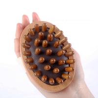 China Health Care Wooden Airbag Massage Brush Comb for Solid Wood Cushion Head Scalp Massager for sale