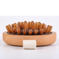 China Health Care Wooden Airbag Massage Brush Comb for Solid Wood Cushion Head Scalp Massager for sale