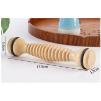 China Safety Standard Wooden Foot Massage Roller for Plantar Fasciitis and Stress Relief for sale