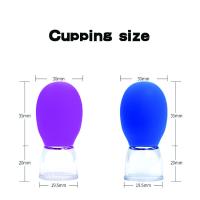 China 2cm Thick Wall Silicone Cupping Set Vaccum Suction Hijama Ventouses for Facial Cupping for sale