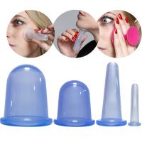 China Anti-Cellulite Facial Cupping Set 4 Medical Grade Silicone Cups for Women's Beauty for sale