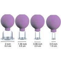 China Customized 4pcs Glass Facial Cupping Set for Face Eye Lip Body in Gift Box Packaging for sale