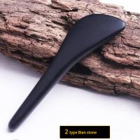 China Hand Carved Obsidian Massage Wand for Facial and Body Skin Massage For Commercial Home for sale