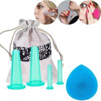 China certification other blue soft silicone cup set for eye massage and face scraping for sale