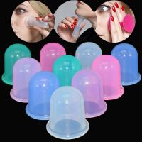 China Logo Print Body and Facial Cup Anti Cellulite Silicone Massage Cupping Therapy Sets for sale