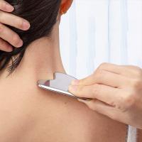 China Heart Shape Gua Sha Metal Tool for Facial and Body Massage Skin Tightening Techniques for sale