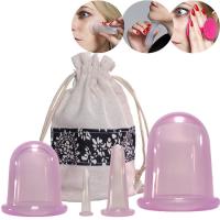 China 4pcs Facial Body Healthy Vacuum Suction Instrument for Face and Body Cupping Wellness for sale