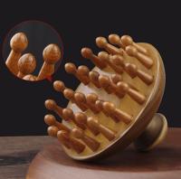 China Scalp Massager Brush for Hair Growth Wooden Wide Tooth Hair Brush 1 Year Shelf Life for sale