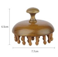 China Scalp Massager Brush for Hair Growth Wooden Wide Tooth Hair Brush 1 Year Shelf Life for sale