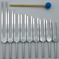 China Aluminum Alloy Material 9 Pcs Tuning Forks for Sound and Solfeggio Healing Therapy for sale