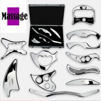 China Food Grade Stainless Steel Gua Sha Muscle Scraper Massager for Physical Therapy for sale