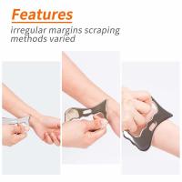 China Food Grade Stainless Steel Gua Sha Muscle Scraper Massager for Physical Therapy for sale