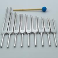 China Aluminum Alloy Material 9 Pcs Tuning Forks for Sound and Solfeggio Healing Therapy for sale