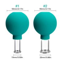 China Glass Cupping Massage Set for Face and Body 1 Year Shelf Life Anti-Cellulite Cups for sale