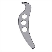 China Medical Grade Stainless Steel Gua Sha Muscle Massage Stick for Soft Tissue IASTM Therapy for sale