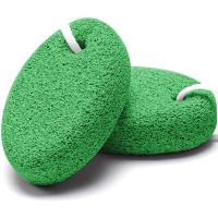China Oval 2pcs Coloured Foot Exfoliator Pedicure Tools for Natural Lava Foot Pumice Stone for sale