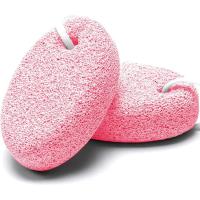 China Oval 2pcs Coloured Foot Exfoliator Pedicure Tools for Natural Lava Foot Pumice Stone for sale