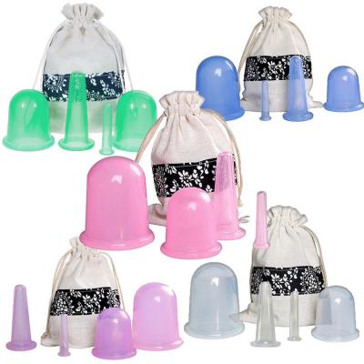 China Logo Print Silicone Cupping Sets for Facial Massage from Source Cupping for sale