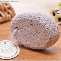 China Oval 2pcs Coloured Foot Exfoliator Pedicure Tools for Natural Lava Foot Pumice Stone for sale