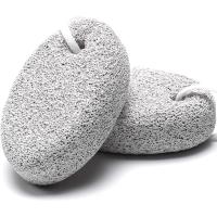 China Oval 2pcs Coloured Foot Exfoliator Pedicure Tools for Natural Lava Foot Pumice Stone for sale
