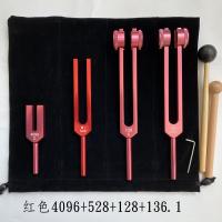 China Stainless Steel Sound Therapy Chakra Tuning Fork Set 4096 528 128 136.1 Hz Clear Tone for sale