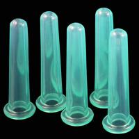 China Clear Face and Eye Cupping Massage Silicone Ventosas Faciales Cupping with Logo Print for sale