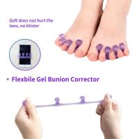 China Separate Toenail Polish with 2 Pairs Toe Separator Pedicure Easy to Clean Toe Spacers for sale