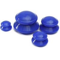 China Class I Silicone Custom Massage Anti Cellulite Cupping Kit 4 Pieces Shelf Life 1 Year for sale