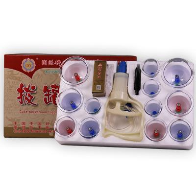 China Transparent ABS Material 12-Piece Vacuum Therapy Cupping Set for Whole Body Massager for sale