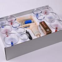 China Transparent ABS Material 12-Piece Vacuum Therapy Cupping Set for Whole Body Massager for sale