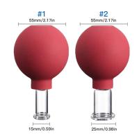 China Professional Grade Glass Facial Cupping Set for Eyes Face and Body Vacuum Massage Cups for sale