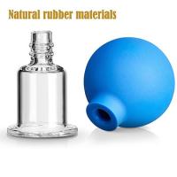China Glass Facial Ventosas Anti-Cellulite Taca Suction Vacuum Massage Cups for Face and Eye for sale