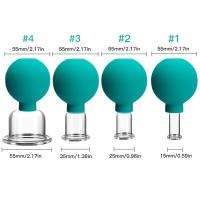 China OEM/ODM Anti-Cellulite 4 Pieces Cupping Set with Ball Glasses Cup and Suction Ball for sale